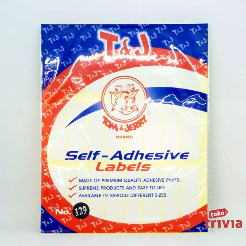 Jual Tom and jerry label 129 T&j labels no. 129 self-adhesive 1Pack saja | Shopee Indonesia