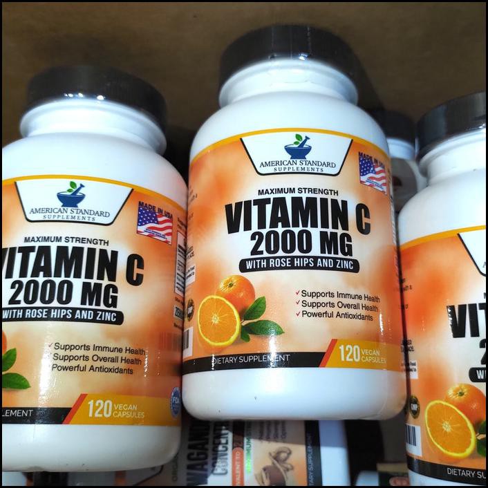 Jual Vitamin C 2000 Mg / Vitamin C 1000 Mg Rose Hips And Zinc | Shopee Indonesia