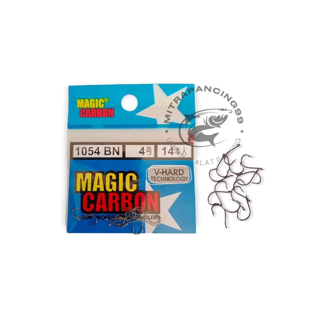 Jual Mata Kail Magic Carbon 1054 - Kail Pancing Size 1-15 | Shopee ...