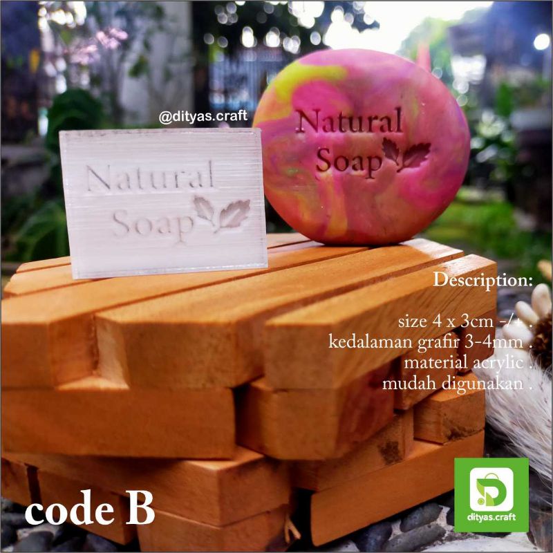 Jual soap stamp / stempel sabun / natural soap code B | Shopee Indonesia