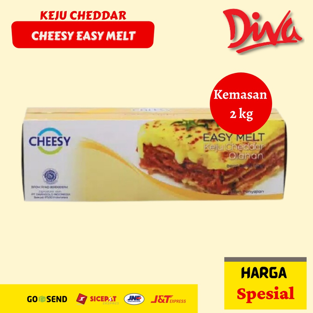 Jual [2kg] Keju Cheesy Easy Melt | Shopee Indonesia