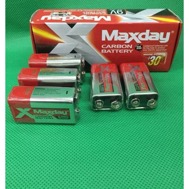 Jual BATERAI MAXDAY 9V / BATERAI 9V / BATERAI A6 | Shopee Indonesia