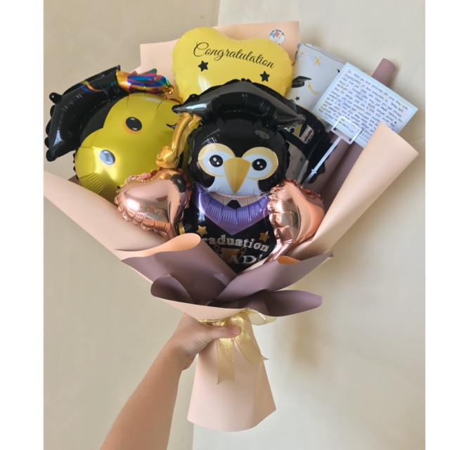 Jual balonbalonjkt - buket wisuda penguin jumbo / buket graduation ...