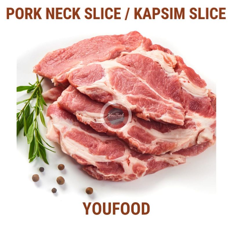 Jual Daging Babi Kapsim Kembang Slice - Pork Neck | Shopee Indonesia
