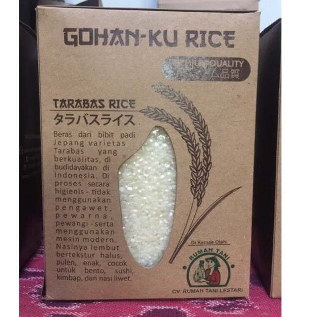 Jual Gohanku Beras Jepang varietas Tarabas 1 kg | Shopee Indonesia