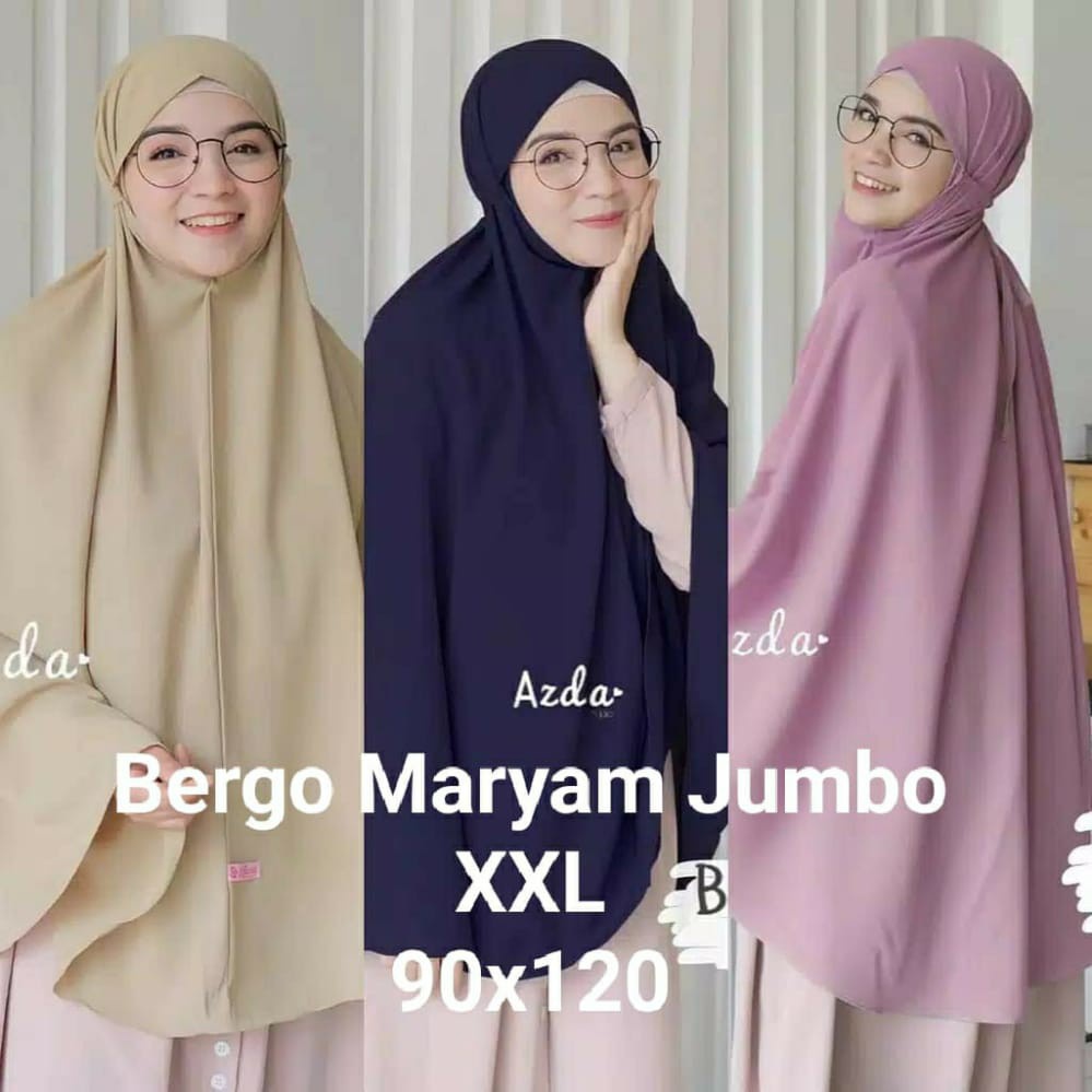 Jual Jilbab Bergo Maryam Jumbo XXL 90x120 - Bergo Hannah Diamond ...