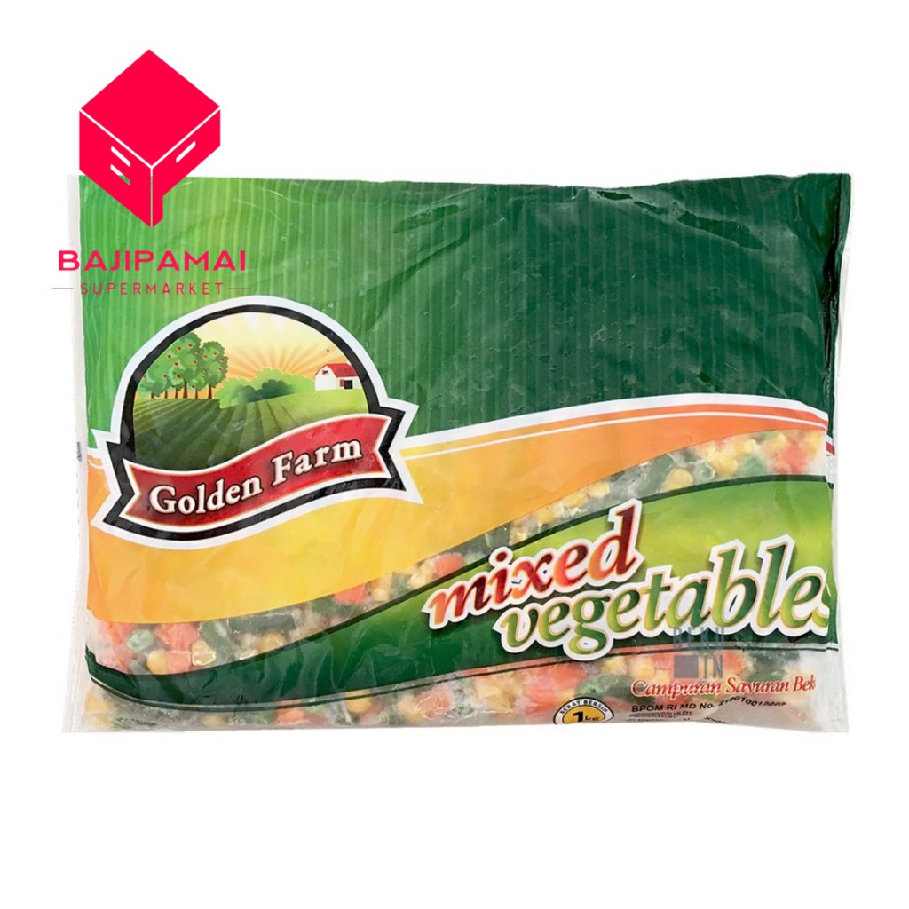 Jual GOLDEN FARM MIXED VEGETABLES 1KG ( KHUSUS PENGANTARAN GOJEK/GRAB ...