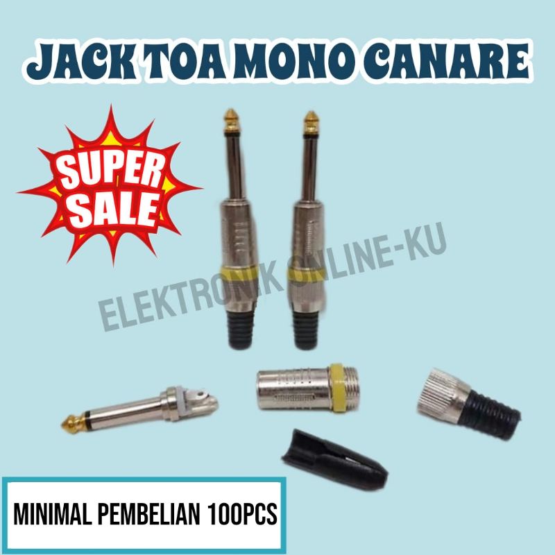 Jual JACK TOA MONO CANARE (MINIMAL PEMBELIAN 100PCS) | Shopee Indonesia
