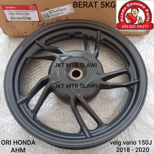 Jual 42601-K59-A70ZA velg peleg pelek belakang vario 150 2018-2022 ...