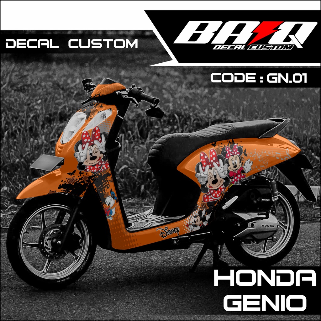 Jual DECAL HONDA GENIO - DECAL HONDA GENIO VARIASI MICKEY MOUSE KODE GN ...