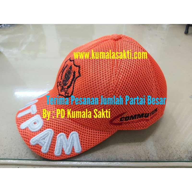 Jual Topi Security Jaring Oren Commuter Kereta Api|Topi Jala Satpam ...
