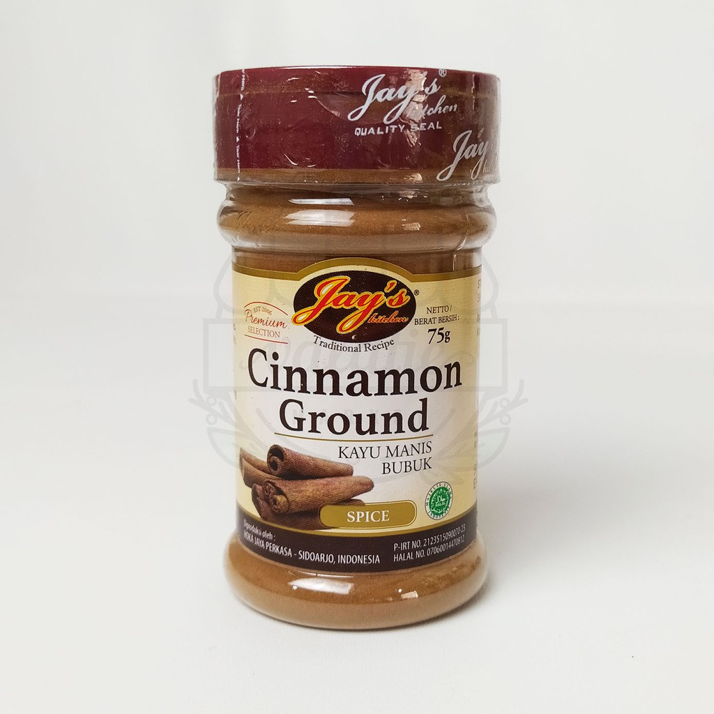 Jual Jay's Cinnamon Ground / Kayu Manis Bubuk / Cinnamon Powder 75 gr ...