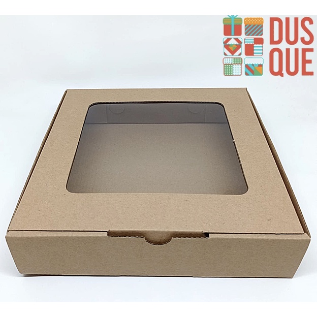 Jual DUS KOTAK BOX CAKE KACA / KUE CORRUGATED 22x22x5 KACA (10Pcs ...