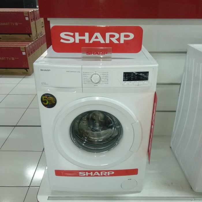Jual MESIN CUCI FRONT LOADING SHARP 7KG ES-FL1072B (NEW) | Shopee Indonesia