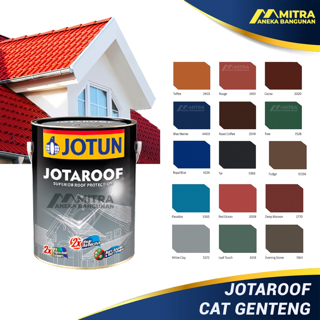 Jual CAT GENTENG JOTAROOF JOTUN 2,5 LITER / SUPERIOR ROOF PROTECTION / CAT ATAP TINTING CUSTOM ...
