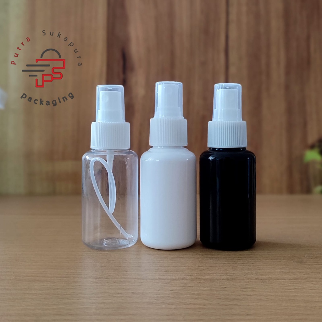 Jual botol spray 60ml tubular / botol spray 60ml pet tebal / spray neck ...