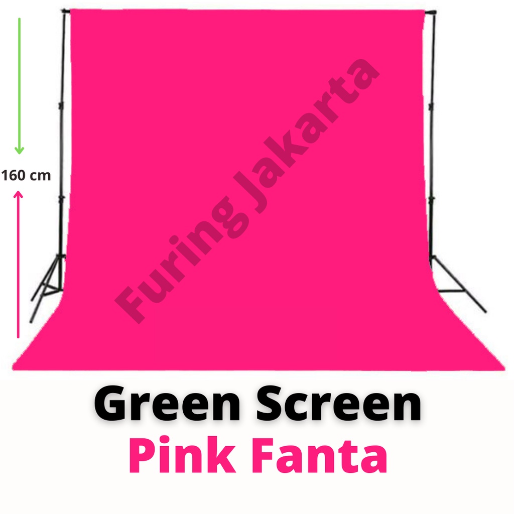 Jual Background 75 gsm Background Backdrop zoom Green Screen Youtuber ...