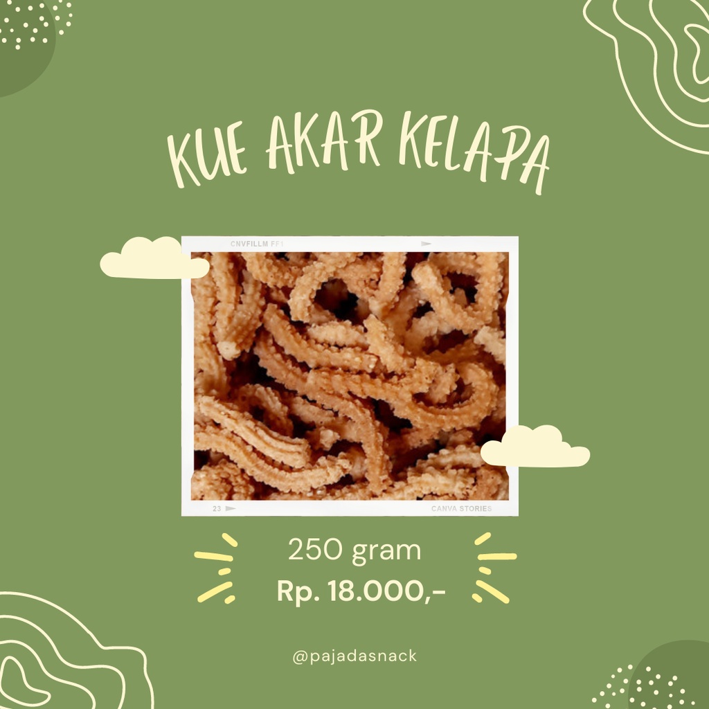 Jual kue kering akar kelapa / kue akar kelapa khas betawi / akar kelapa ...