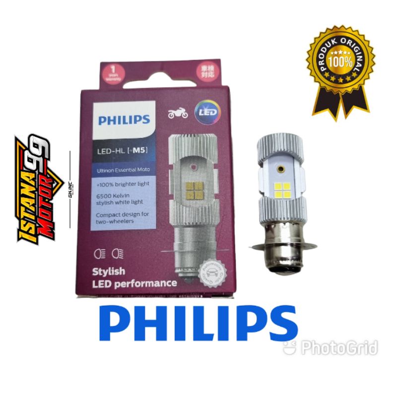 Jual LAMPU PHILIPS ULTINON ESSENTIAL MOTO LED HL M5 KAKI 1 12 VOLT DC 6 WATT MATIC BEBEK ...