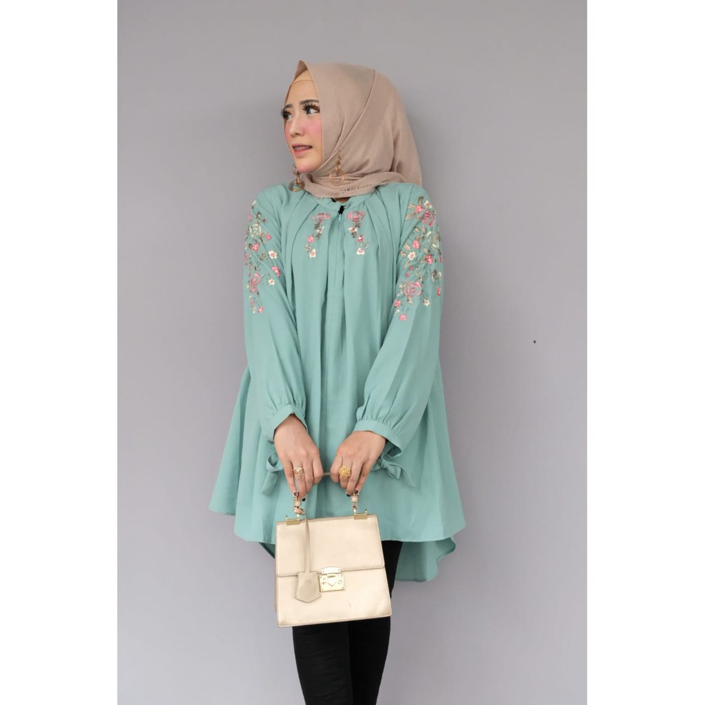 Jual Almira Blouse Sulam Hasna | Shopee Indonesia
