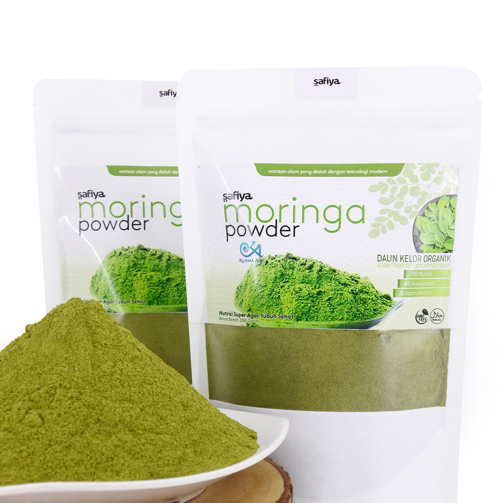 Jual Serbuk Organik Daun Kelor Safiya Herbal 250 Gram - Powder Moringa ...
