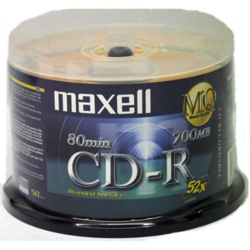 Jual CD-R Maxell 52X 700MB (50 pcs) | Shopee Indonesia