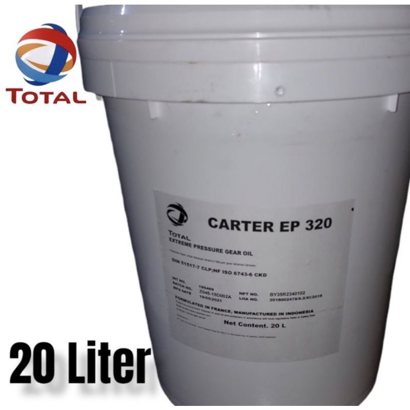 Jual Oli Gear TOTAL CARTER EP320 Pelumas gear iso vg 320 | Shopee Indonesia