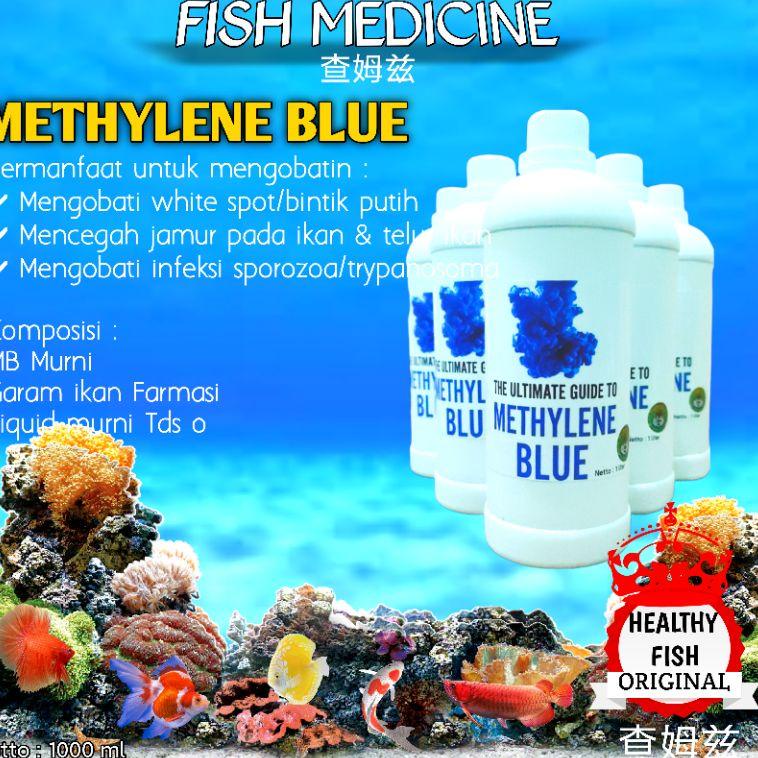 Jual (H-UOW) (㊛) Original healthy fish Methylene blue 1 liter ...