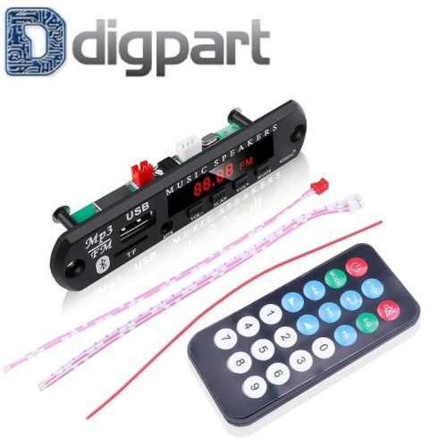 Jual Bluetooth Decoder Board MP3 WMA WAV DC 12V USB TF Radio Module ...