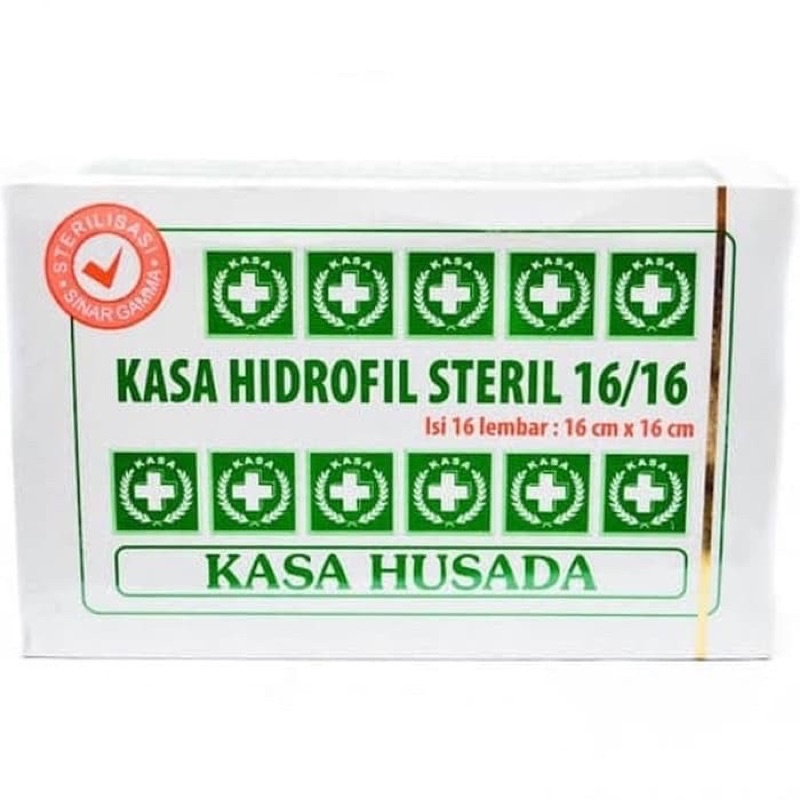 Jual Kasa Husada Steril 16 lbr KASSA KAIN KASA STERIL HUSADA PEMBERSIH ...