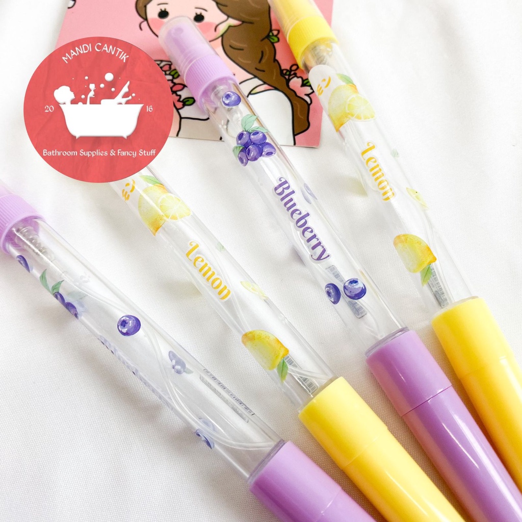 Jual Pulpen semprotan parfum BUAH FRUITS pena pen spray decant share in ...