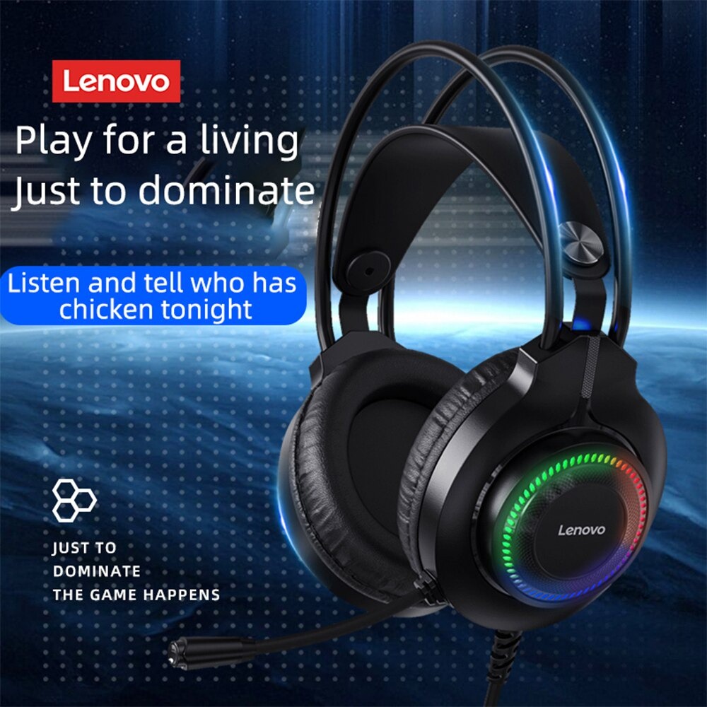 Jual Lenovo - G20 Headset Gamer Headphones Surround Sound Stereo Wired ...