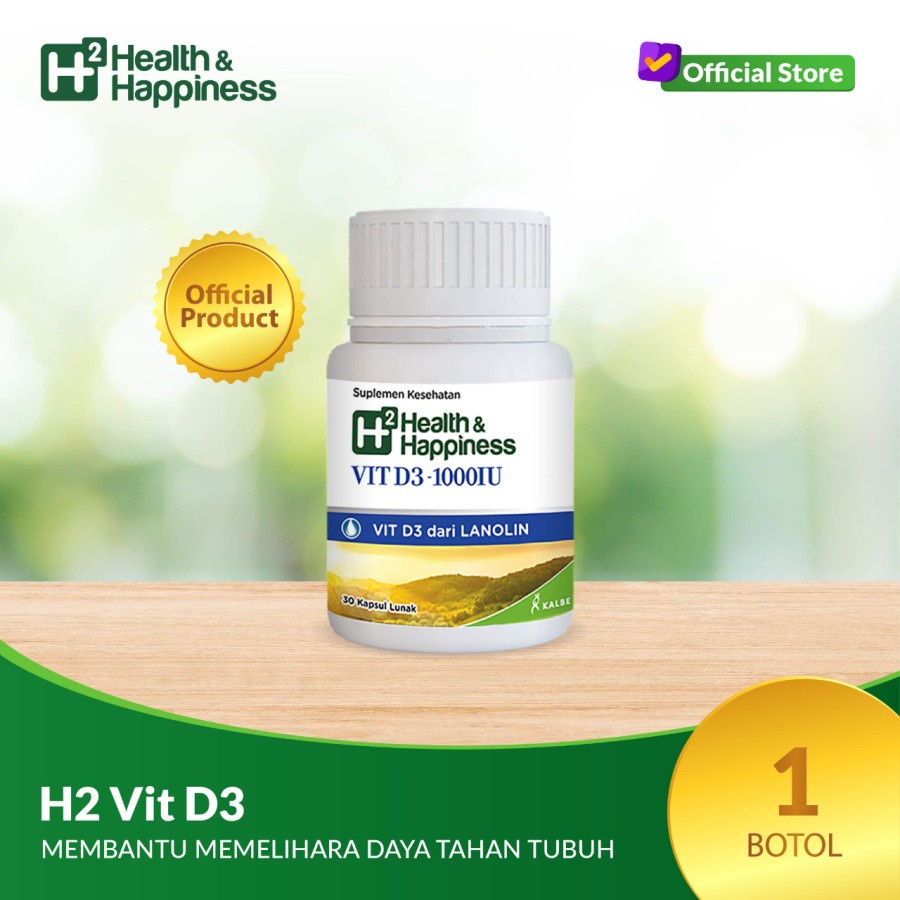 Jual h2 vitamin D3 1000 IU | Shopee Indonesia