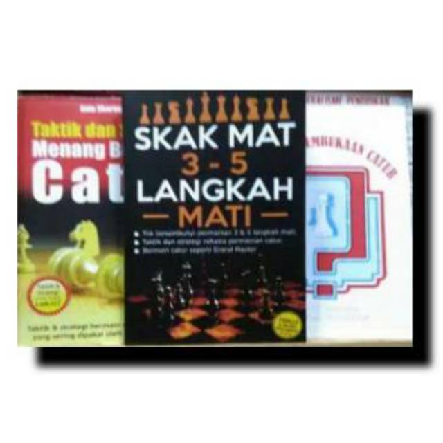 Jual SEPAKET BUKU SKAK MAT 3-5 LANGKAH MATI - PEDOMAN PEMUKAAN CATUR ...