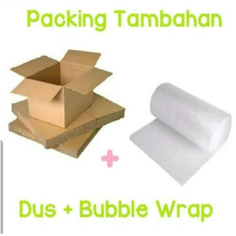 Jual PACKINGAN TAMBAHAN DUS TEBAL+BUBBLE WRAP+STICKER FRAGILE ...