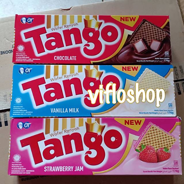 Jual Kardusan & Eceran Wafer Tango Kemasan Box 133 gram (Coklat ...