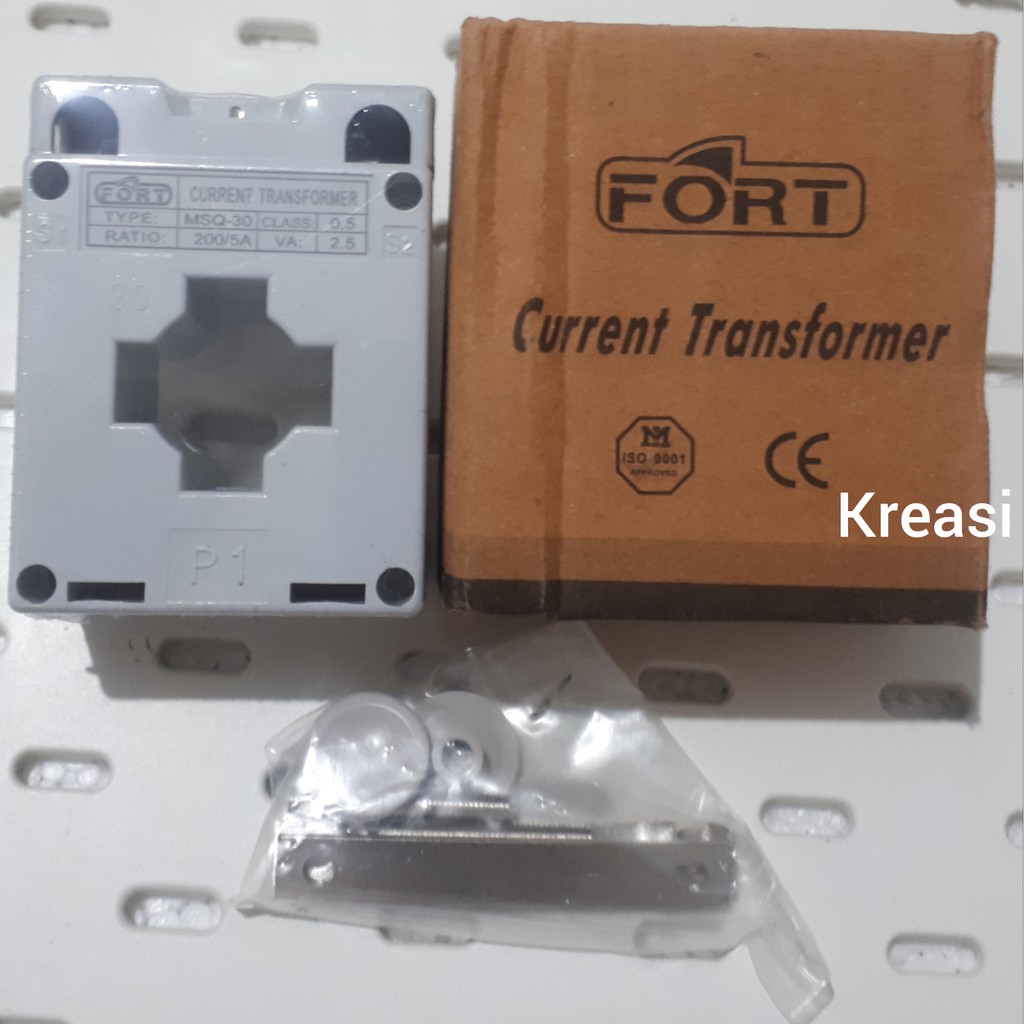 Jual FORT CURRENT TRANSFORMER / CT PANEL 200 AMPERE / 200/5A MSQ-30 ...