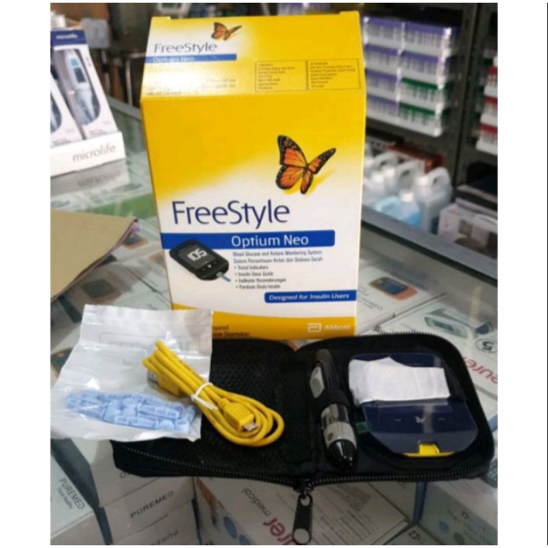 Jual alat optium freestyle / alat cek gula darah / optium | Shopee ...