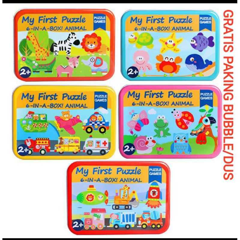 Jual Mainan Edukatif / Puzzle Kayu / Jigsaw Puzzle Anak My First Puzzle ...