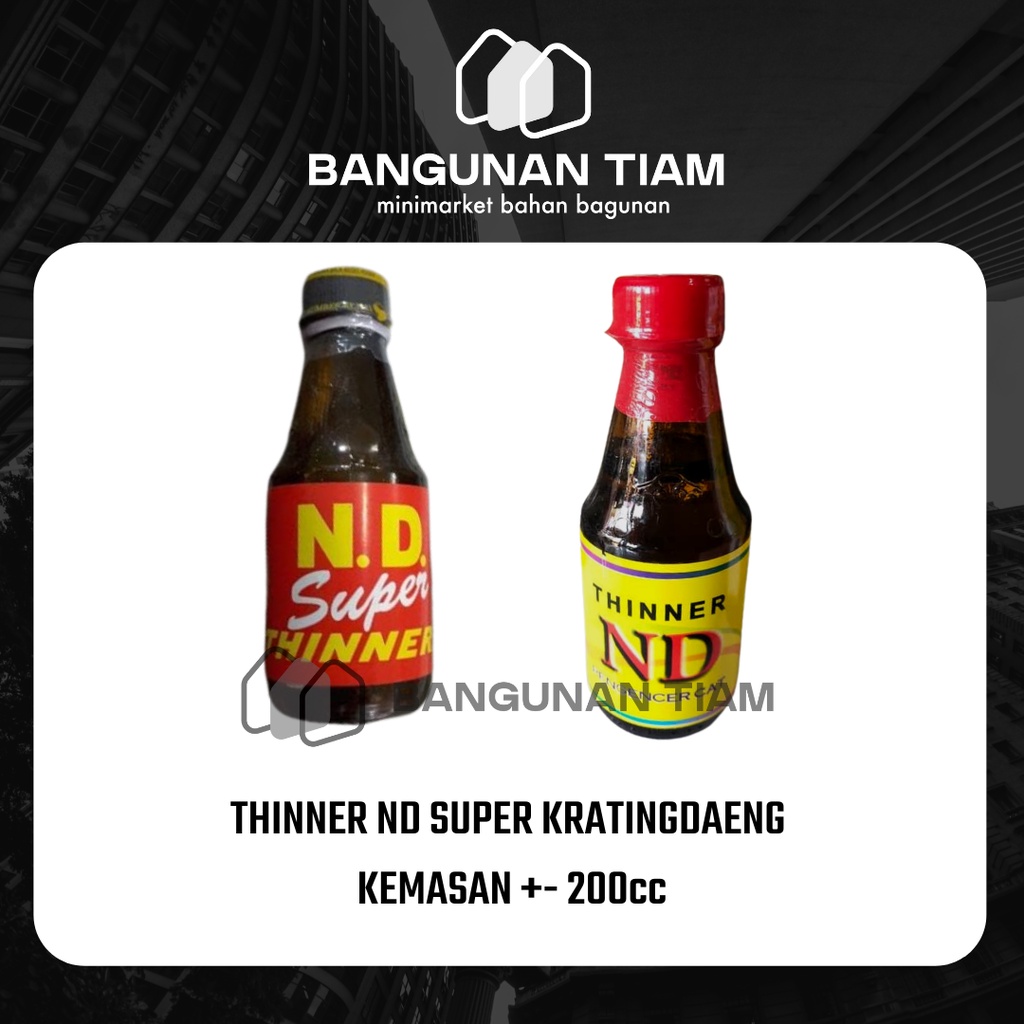 Jual THINNER ND SUPER KRATING DAENG +/- 150cc ~ PENGENCER CAT MINYAK ...