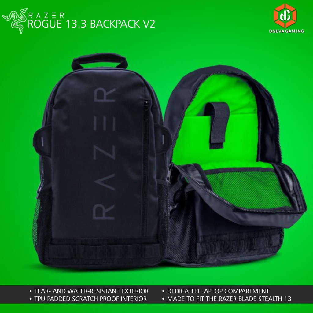 Jual Razer Rogue Backpack 13.3 V2 - Razer Original Gaming Backpack ...