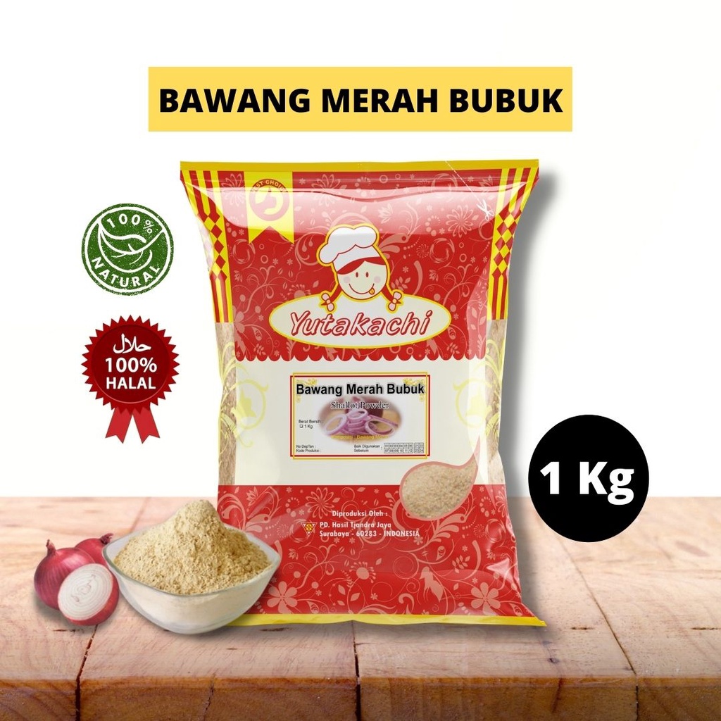 Jual Bawang Merah Bubuk 1 Kg Yutakachi / Premium Red Onion Powder ...