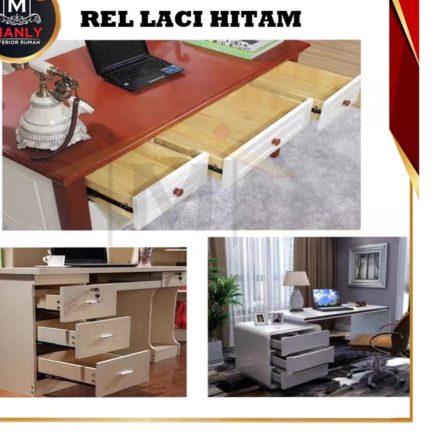 Jual Kekinian - Rel Laci Hitam 35 Cm 1 set (2 pcs) Double Track Mapla ...