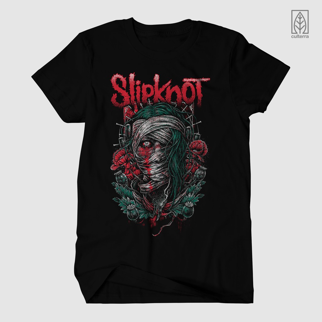 Jual KAOS BAND / KAOS SLIPKNOT / SLIPKNOT GREEN / BAJU MUSIK ROCK METAL ...