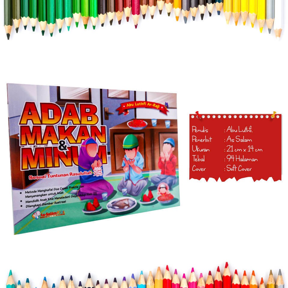 Jual Adab Makan Dan Minum As Salam Kids | Shopee Indonesia
