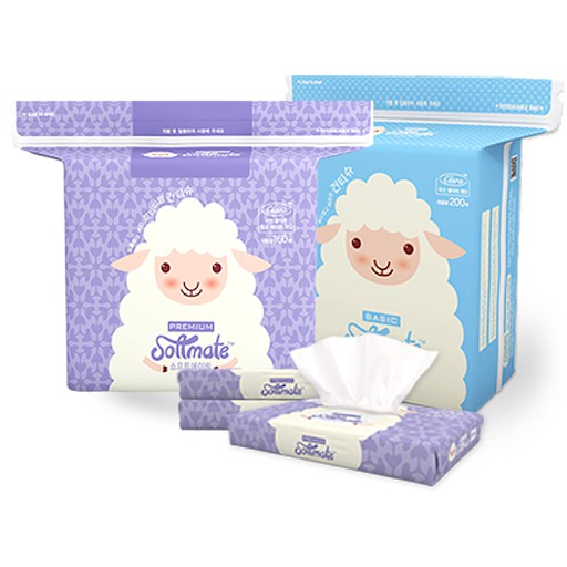 Jual Softmate Premium Wipes portable tissue made in korea soft mate ...
