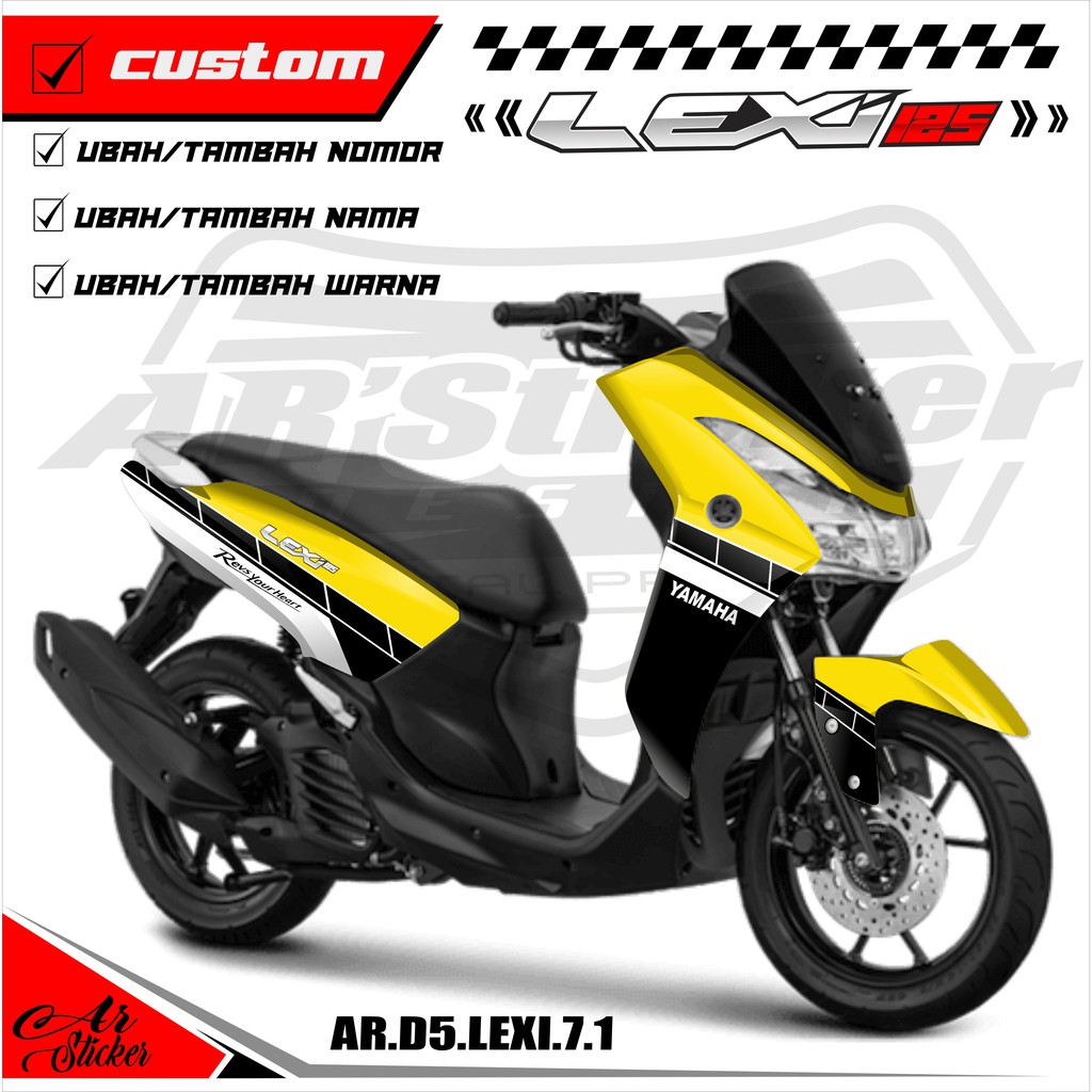Jual Decal Sticker Lexi Fullbody-Dekal stiker yamaha Lexi 185 D5 007 ...