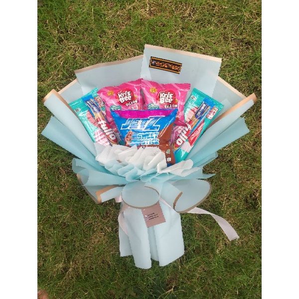 Jual Buket Snack Jajan Bouquet Wisuda Hari Guru | Shopee Indonesia