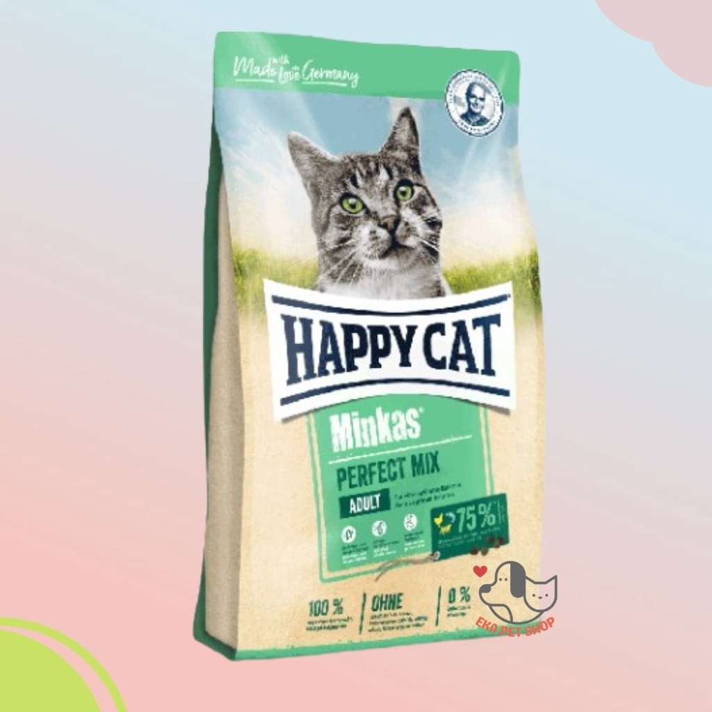 Jual Happy Cat Minkas Perfect Mix Lamb & Fish 500 gr | Shopee Indonesia