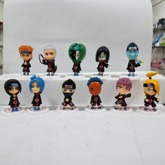 Jual Figure set 11 naruto akatsuki member | Shopee Indonesia